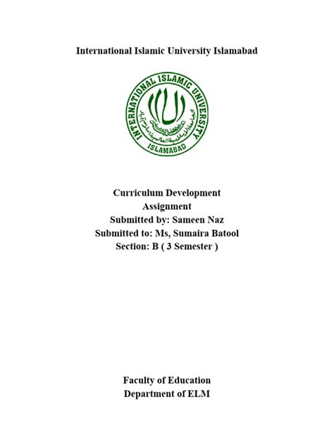 Curriculum Analysis 1 Pdf Learning Books