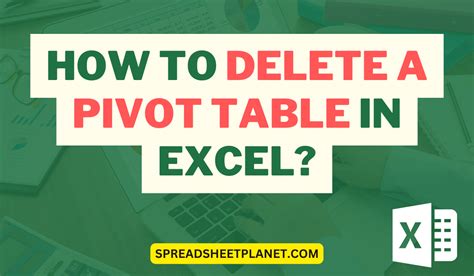How To Delete A Pivot Table 4 Different Ways