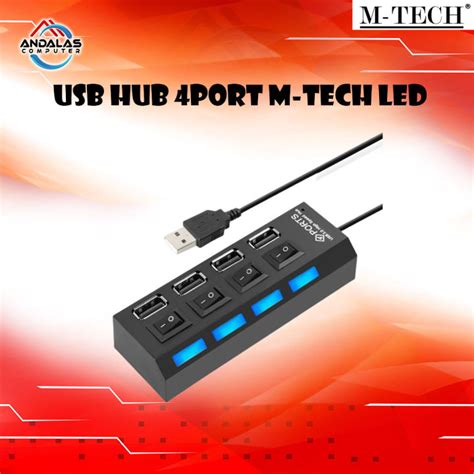 Usb Hub Saklar On Off Perpanjangan Penyambung Usb Port Port Led Murah Lazada Indonesia