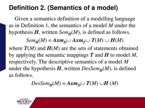 Ppt A Formal Descriptive Semantics Of Uml And Its Applications