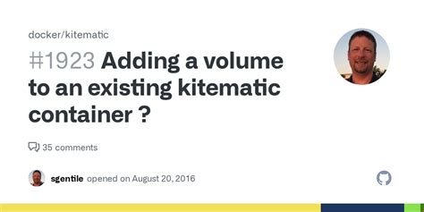 adding a volume to an existing kitematic container · issue 1923 · docker kitematic · github