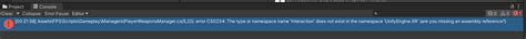 The Type Or Namespace Name Interaction Does Not Exist In The