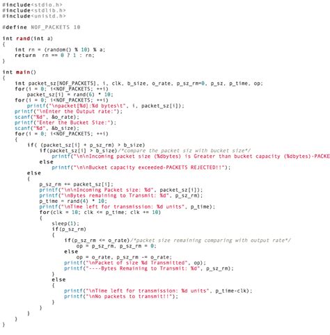 This Is An Implementation Of A Leaky Bucket Algorithm