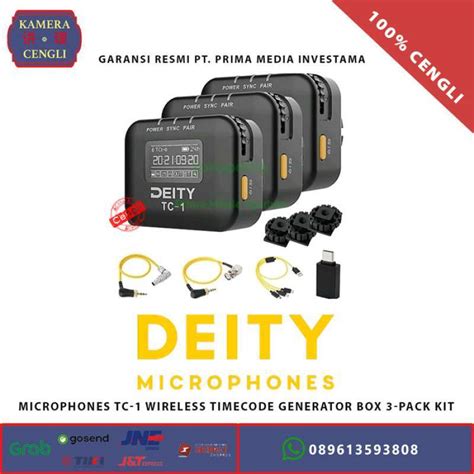 Jual Deity Microphones Tc 1 Wireless Timecode Generator Box 3 Pack Kit