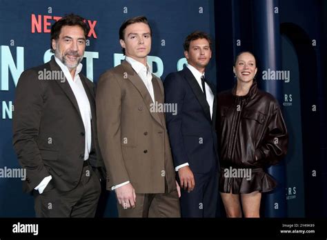 Los Angeles Usa 16 September 2024 Pictured Left To Right Javier Bardem Nicholas Alexander