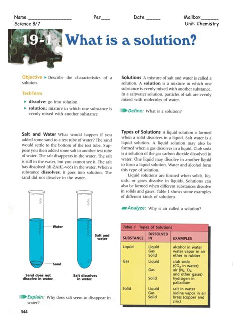 Fillable Online Name The Following The Substance Dissolved In A Solvent