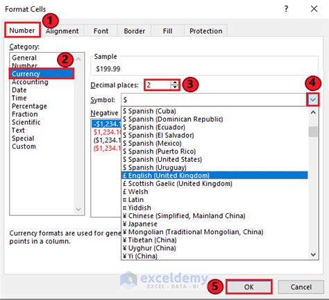 How To Add Currency Symbols In Excel 5 Easy Methods Exceldemy