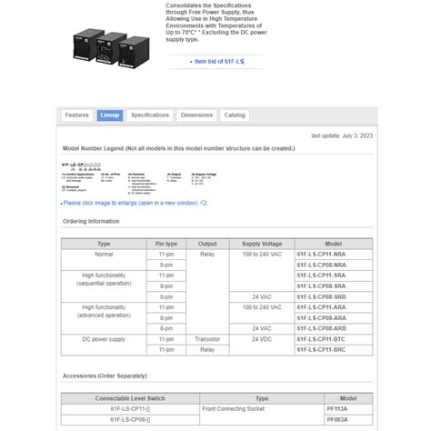 Jual FLOATLESS LEVEL SWITCH F LS CP NRA OMRON Shopee Indonesia