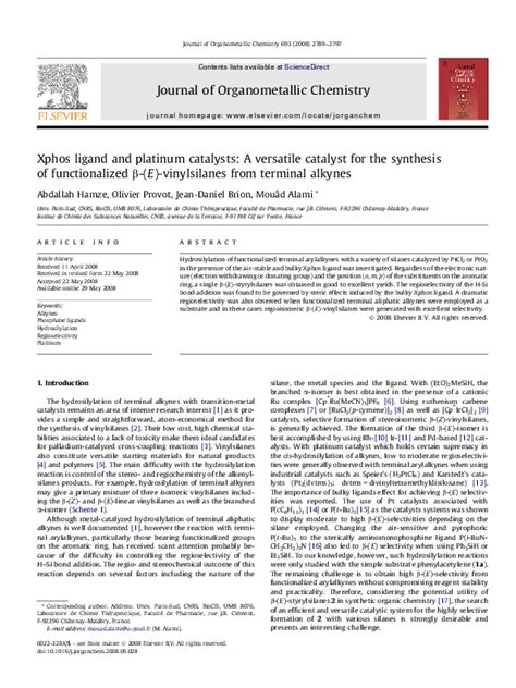 Pdf Cheminform Abstract Xphos Ligand And Platinum Catalysts A