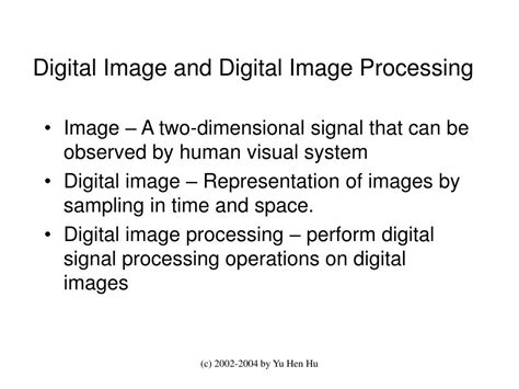 PPT Lecture Introduction To Digital Image Processing PowerPoint Presentation ID