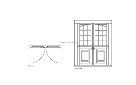 Double Dutch Door Autocad Block Free Cad Floor Plans
