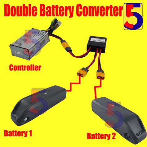 Ebike Dual Battery Discharge Converter Connection Adapter Switcher 20v 72v 20a 30 40a Module