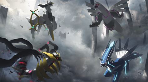 Giratina Arceus Dialga Palkia Dragapult And More Pokemon Drawn By Asteroid Ill Danbooru