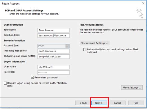 Mailbox Setup Outlook 2016 Update Version 1807