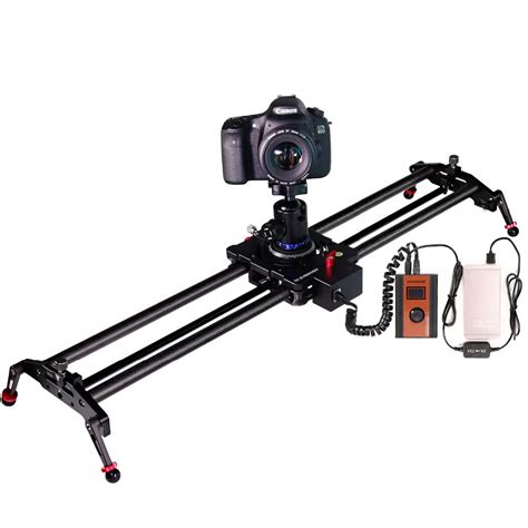 Ashanks Stepper Motor Motorized Timelapse Video Camera Slider Follow Focus Rail Carbon Slide For