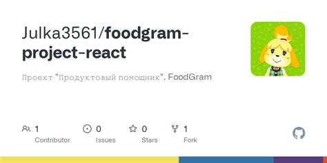 Github Julka Foodgram Project React Foodgram
