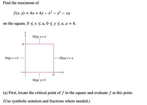 Solved Find The Maximum Of F X Y 4x 4y X2 Y2 Xy