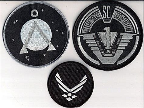 Stargate Sg 1 Uniform Costume Patch Set Of 3 Stargate Stargate Sg1 Patches
