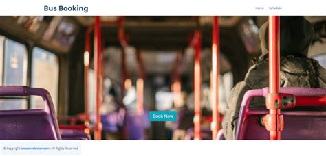 Online Bus Booking System Project Using Phpmysql Sourcecodester