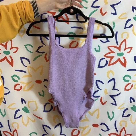 Womens Purple Swimsuit One Piece Depop