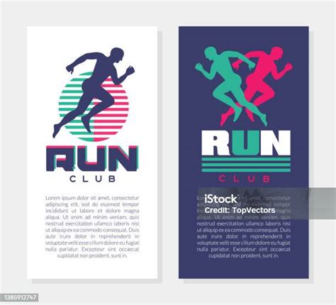 마라톤 및 달리기 경쟁 벡터 세트를 위한 페스트 포스터 실행 달리기에 대한 스톡 벡터 아트 및 기타 이미지 달리기 배너 표지판 개체 그룹 Istock