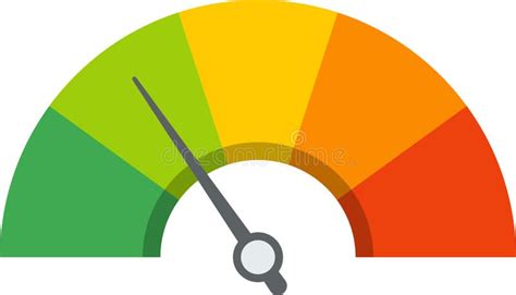 Dashboard Colorful Speedometer Icons Set Tachometer Icon Isolated Performance Indicator Sign