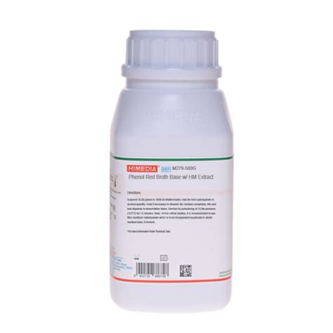Phenol Red Broth Base W Meat Extract Revised As Phenol Red Broth Base