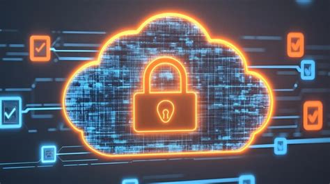 Secure Cloud Storage Data Protection Technology Concept Premium Ai