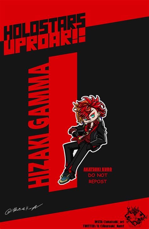 Akatsuki Kuro1 Hizaki Gamma Holostars Uproar Holostars Absurdres Highres Non Web Source