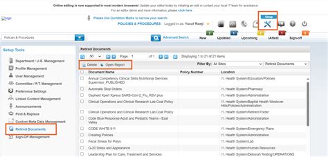 Retiring Documents RLDatix Public Knowledge Base