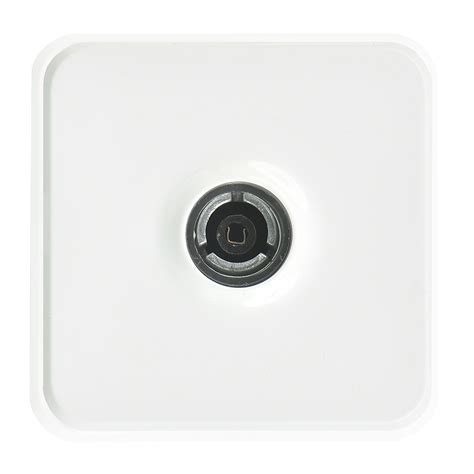 Fantasy Misya Tv Socket With Pass Through White Günsan Elektrik