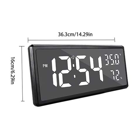 xcxyan clock battery operated alarm clock with day date and temperature display digital count up