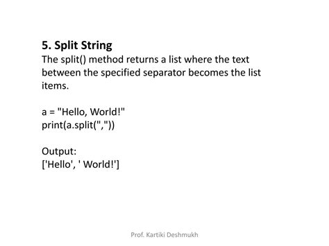 Python Strings And Strings Types With Examples Pptx
