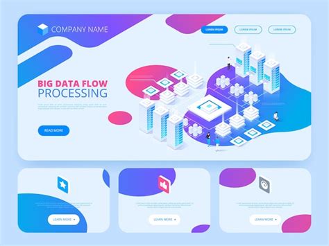 Premium Vector Datacenter Isometric Illustration