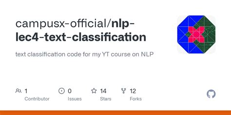 Github Campusx Official Nlp Lec Text Classification Text Classification Code For My Yt
