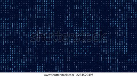 Abstract Numbers Matrix Background Binary Computer Stock Vector