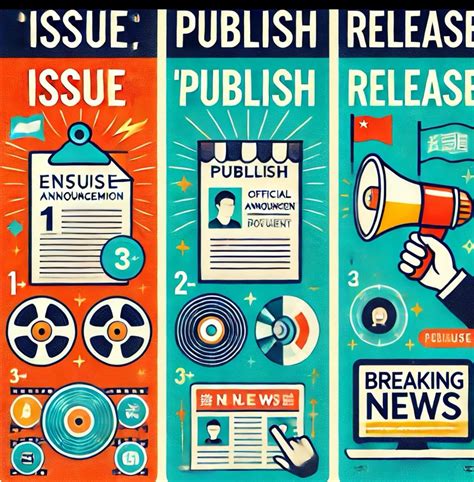 英文沙拉bar 「issue、publish、release」的差異：你真的用對了嗎？ 英語中的「issue」、「publish」和