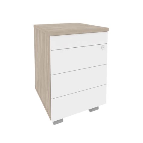 Купить тумбу мобильную на колесиках Tip On Onix O Tm 3 Tip Дуб Аттик Белый Бриллиант 432x460x633