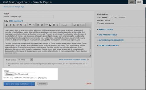 Enabling The Image Field For Content Types In Drupal 8 Inmotion Hosting