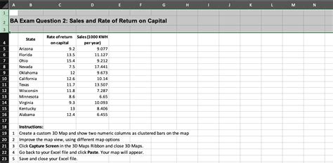 Solved List Step By Step On How To Fill Out On Excel Chegg Com