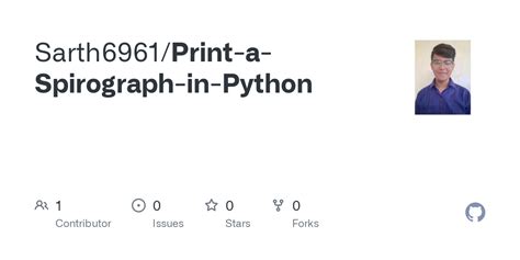Github Sarth6961print A Spirograph In Python