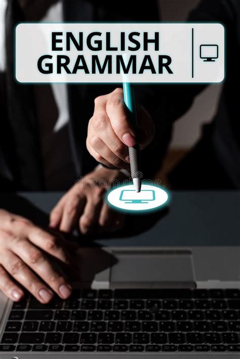Text Sign Showing English Grammar Business Overview Courses Cover All