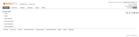 【docker安装rabbitmq详解and解决stats In Management Ui Are Disabled On This Node问题】 Csdn博客