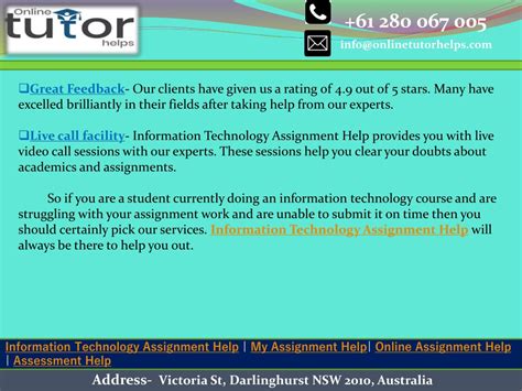 Ppt Information Technology Assignment Help Ppt Powerpoint Presentation Id11776579