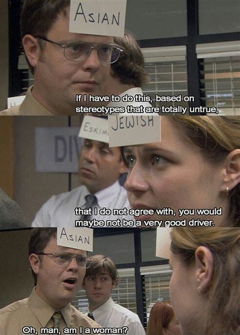 Dwight Guesses He Is A Bad Woman Driver With The Help Of Pam On The Office