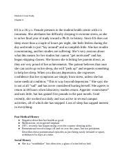 Module 4 Ch 6 Case Study Docx Module 4 Case Study Chapter 6 ES Is A 26 Y O Female Presents