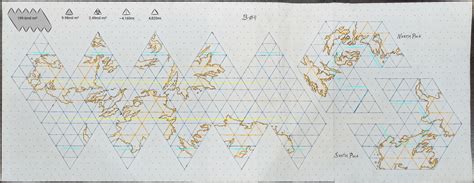 Testing Hex Friendly Icosahedral Projection Map Style On A Scale From