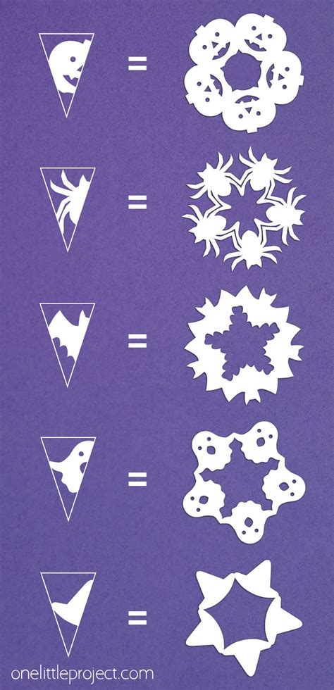 Paper Snowflake Cutting Patterns
