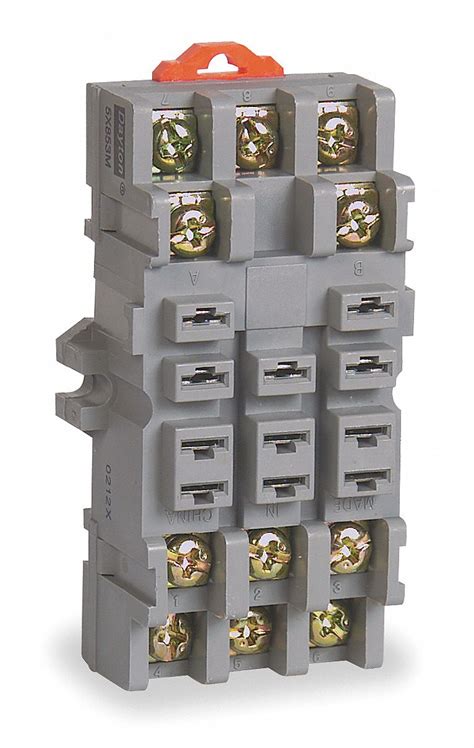 Dayton 15 A Rating Din Rail And Surface Socket Mounting Relay Socket 5x853 5x853 Grainger