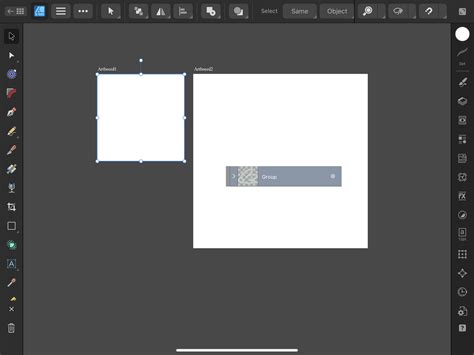 help a layer i tried to move to another affinity document is stuck in